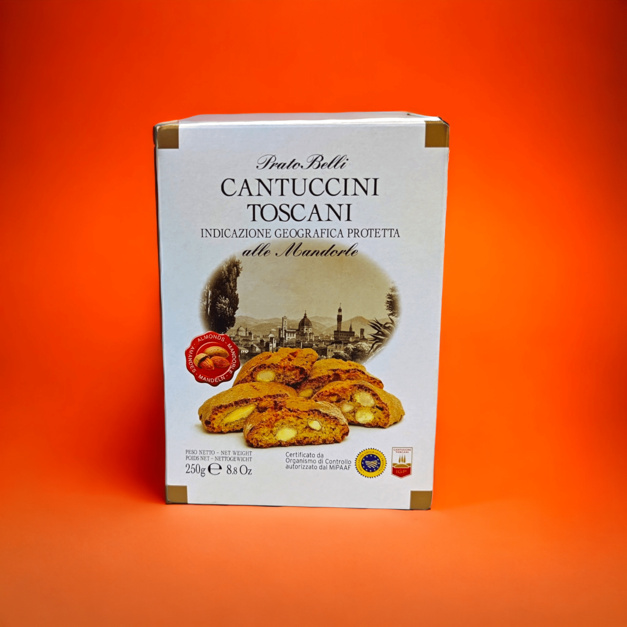 Cantuccini Toscani igp alla Mandorla Box 250g - Biscottificio Belli ...